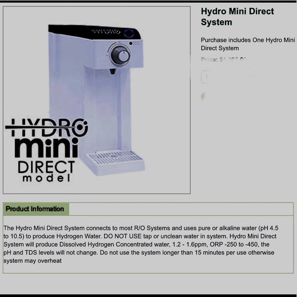 Hydro Mini Hydrogen Water Generator - Gem